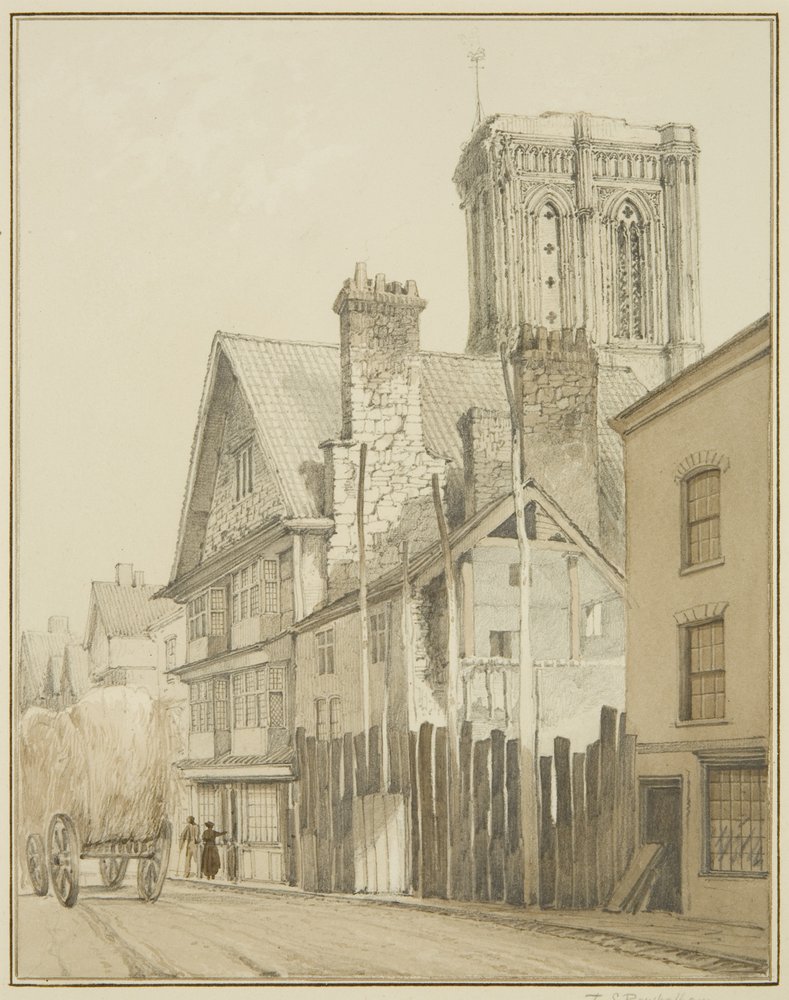 Temple Street, showing Tower of Temple Church
