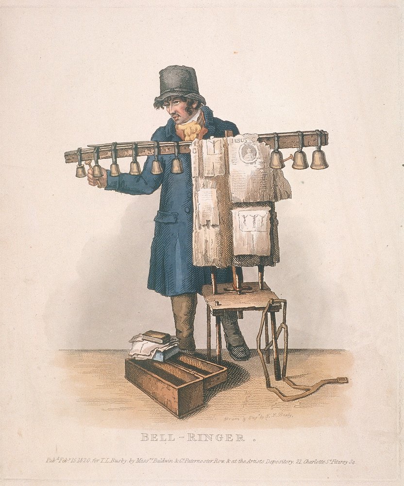 Bell-Ringer with the Stand for His Bells