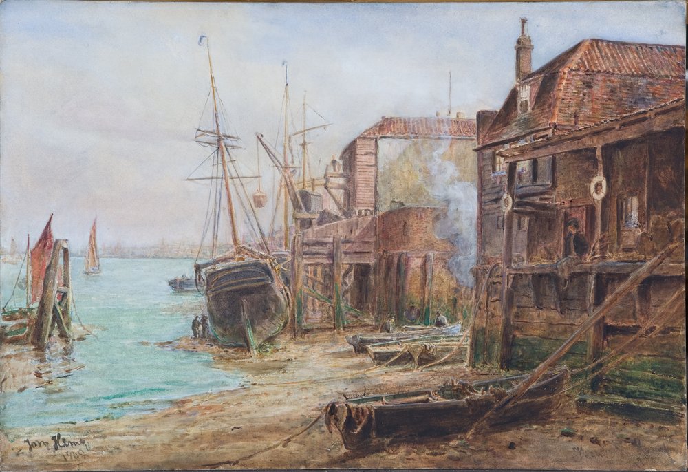 A bit of Old Greenwich by Thomas Marie Madawaska Hemy