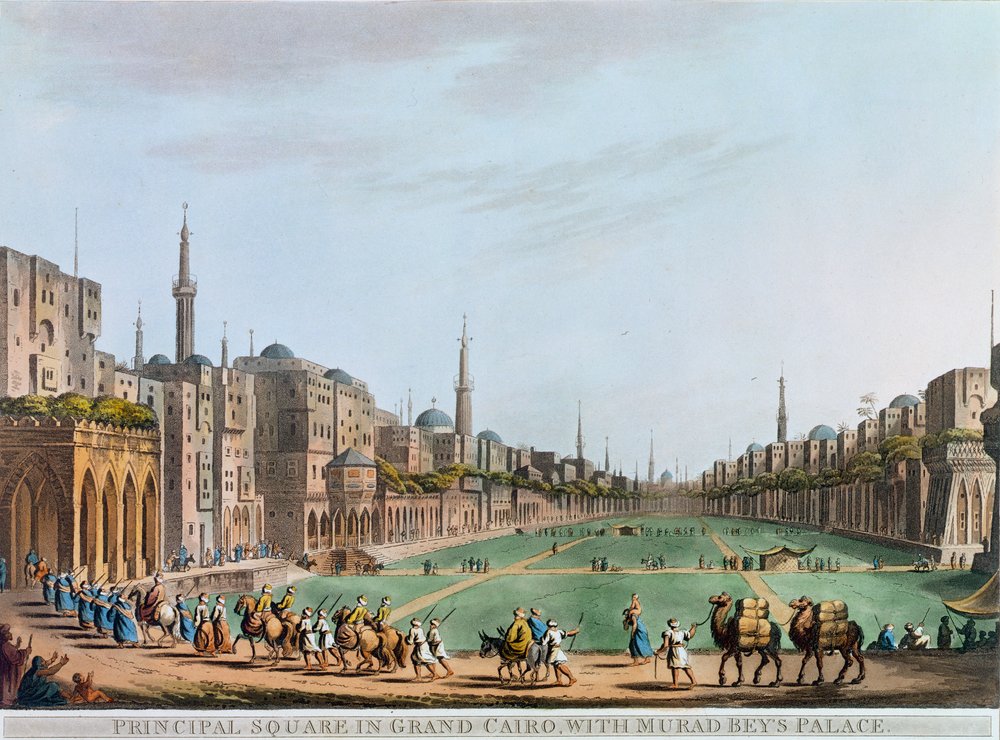 Principal Square in Grand Cairo, with Murad Bey's Palace, Egypt