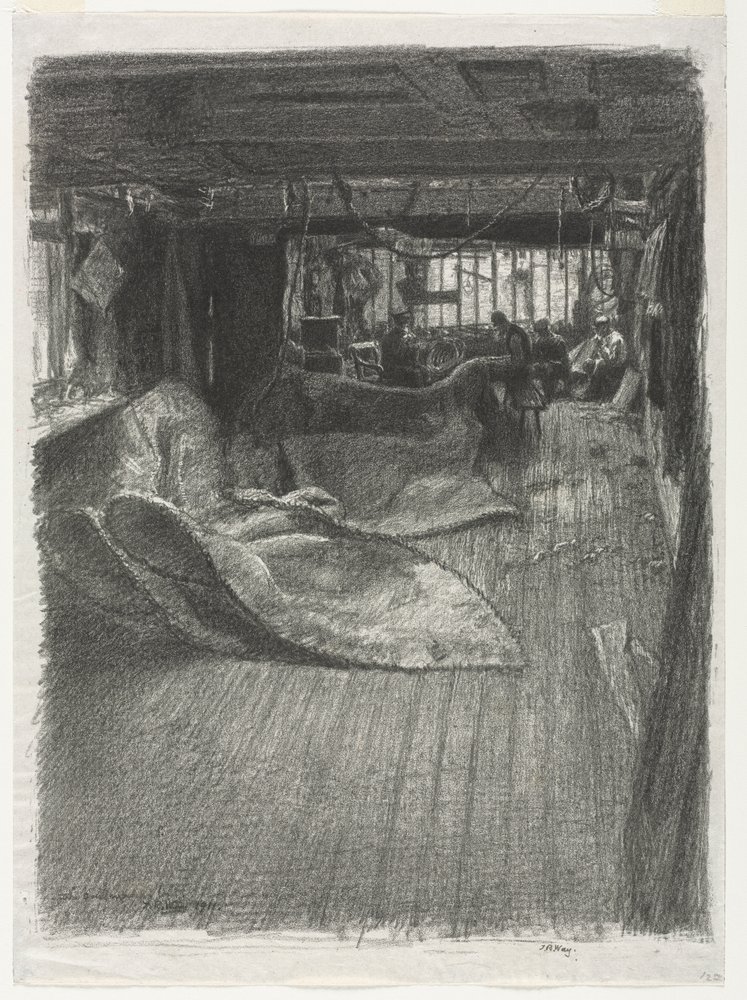 The Sailmaker's Loft by Thomas Robert Way: Fine art print