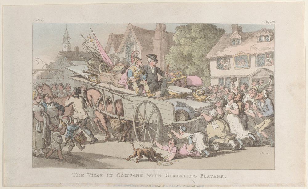 The Vicar in Company with Strolling Players, from The Vicar of ...