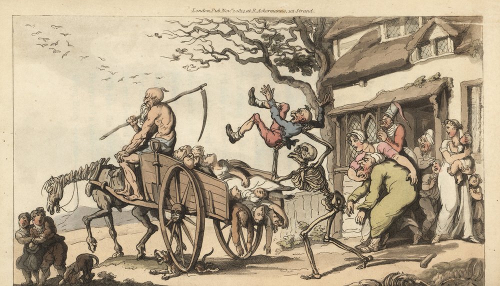 The Skeleton of Death and Old Man Time Come to Take Goody Barton's Old ...