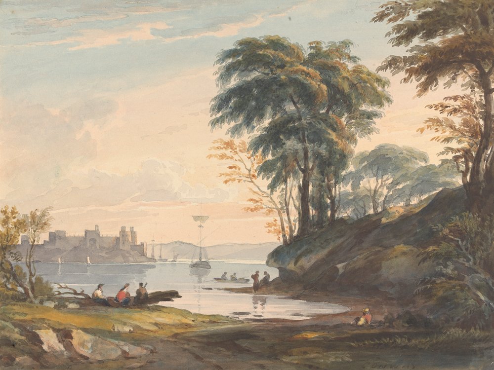 August 15th, Conway Castle by Thomas Sully: Fine art print