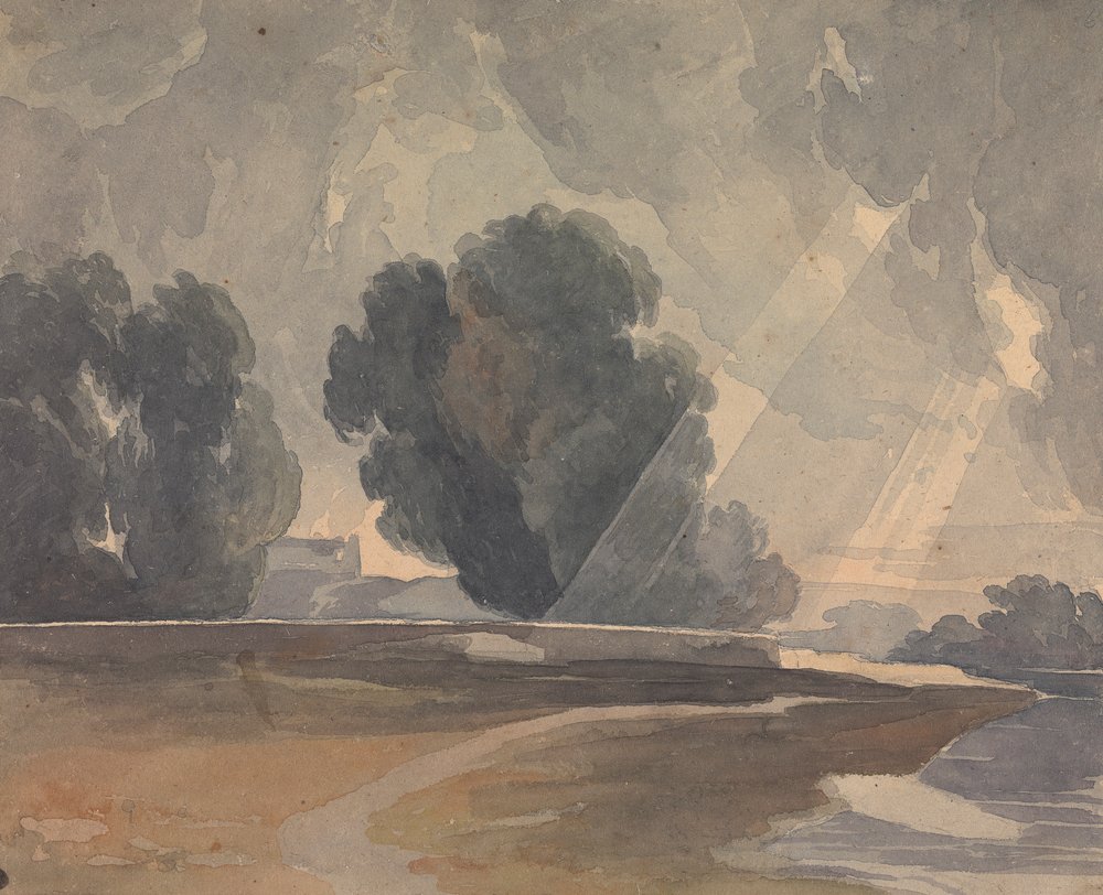 Landscape with Trees and Lake by Thomas Sully