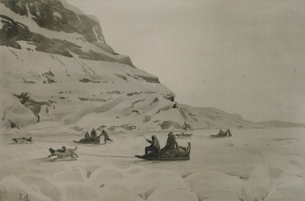 Eskimoes by Thorolf Holmboe: High-quality fine art print