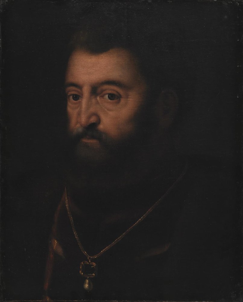 Portrait of Alfonso d'Este Duke of Ferrara by Tizian