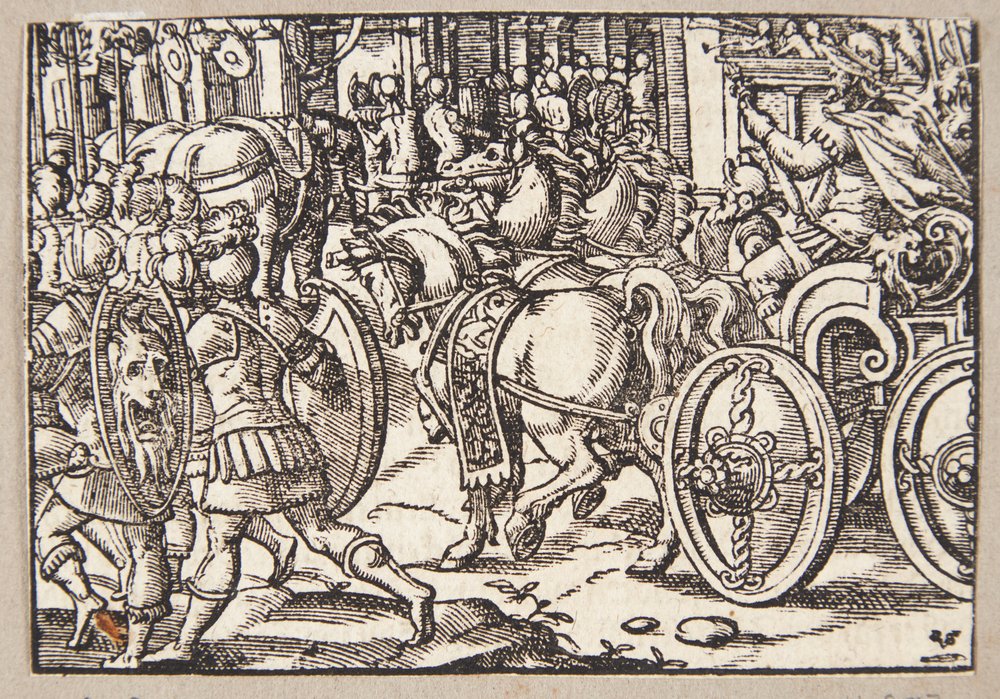 Scipio's Triumph in Rome by Tobias Stimmer: Fine art print