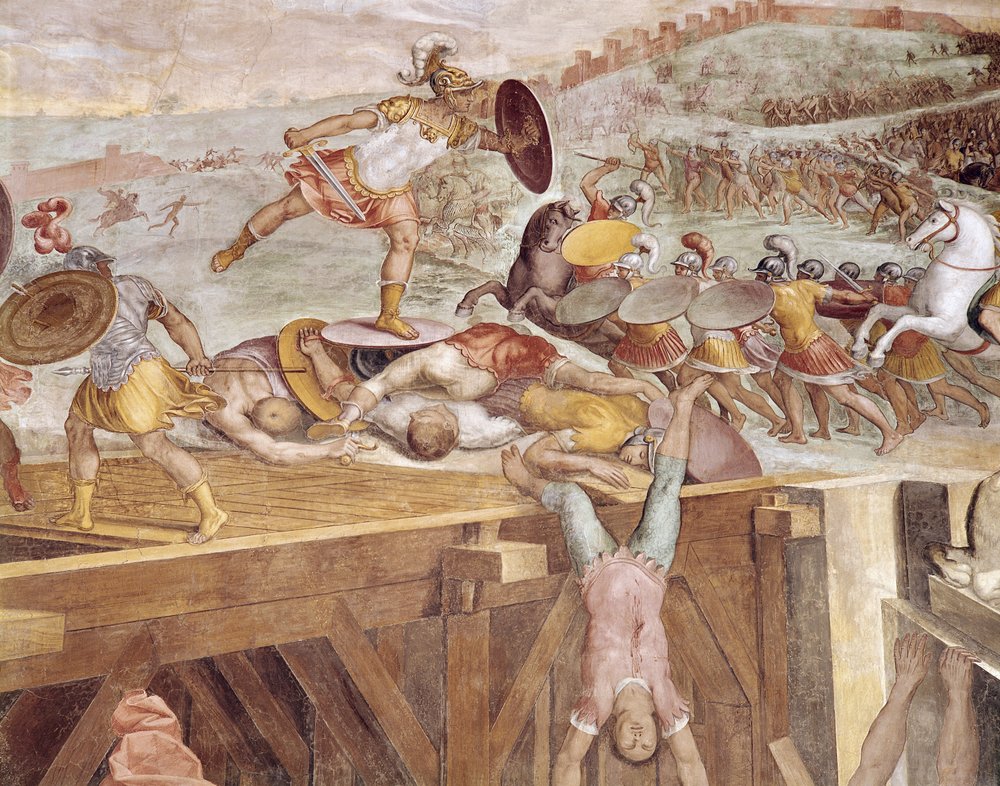 Horatius Cocles on the Sublician Bridge by Tommaso Laureti