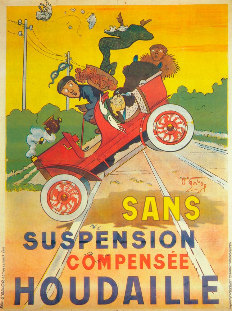 Advertisement for Houdaille Car Suspension, c1900