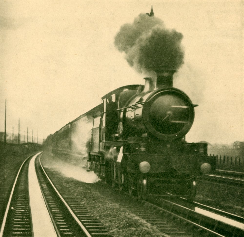An Engine of the Star Class Picking Up Water at Speed, Goring, Great ...