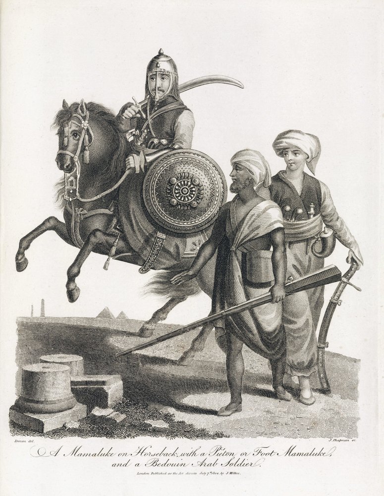 Mamluk Cavalryman and Soldiers, 1804 by Unbekannt