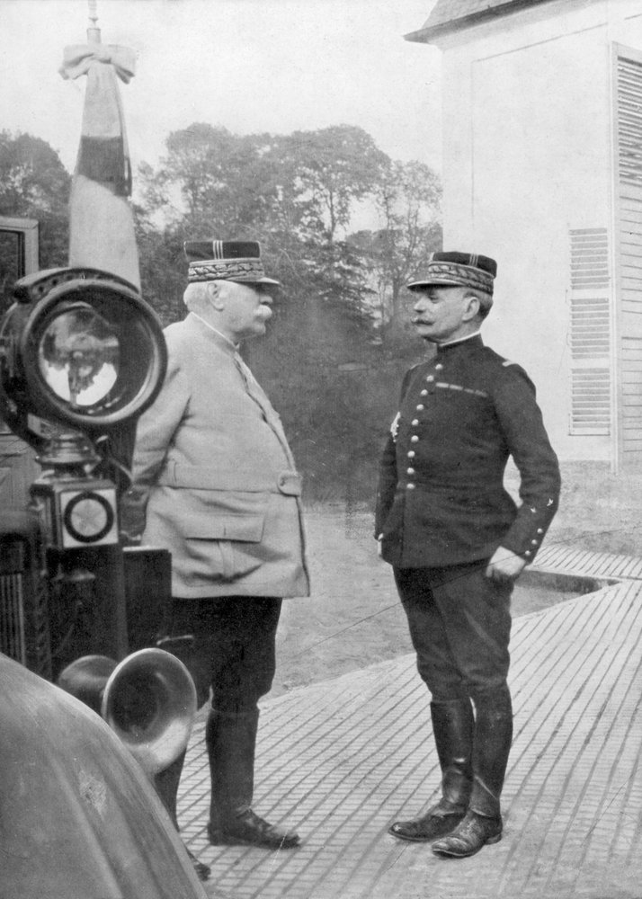French First World War Generals Joseph Joffre and Ferdinand Foch ...