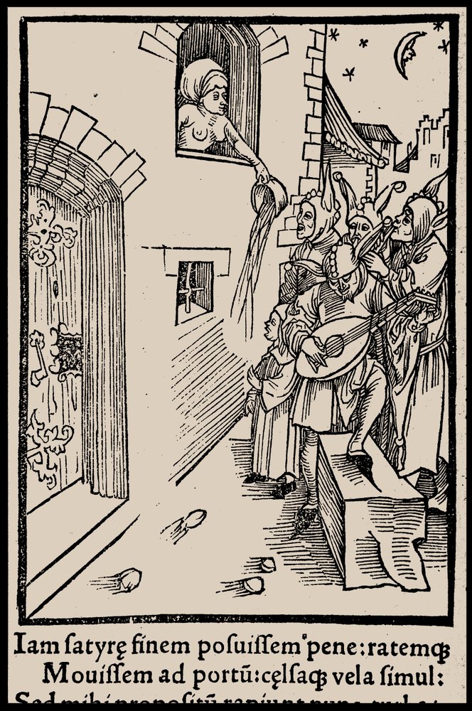 Illustration to the Book Ship of Fools by Sebastian Brant