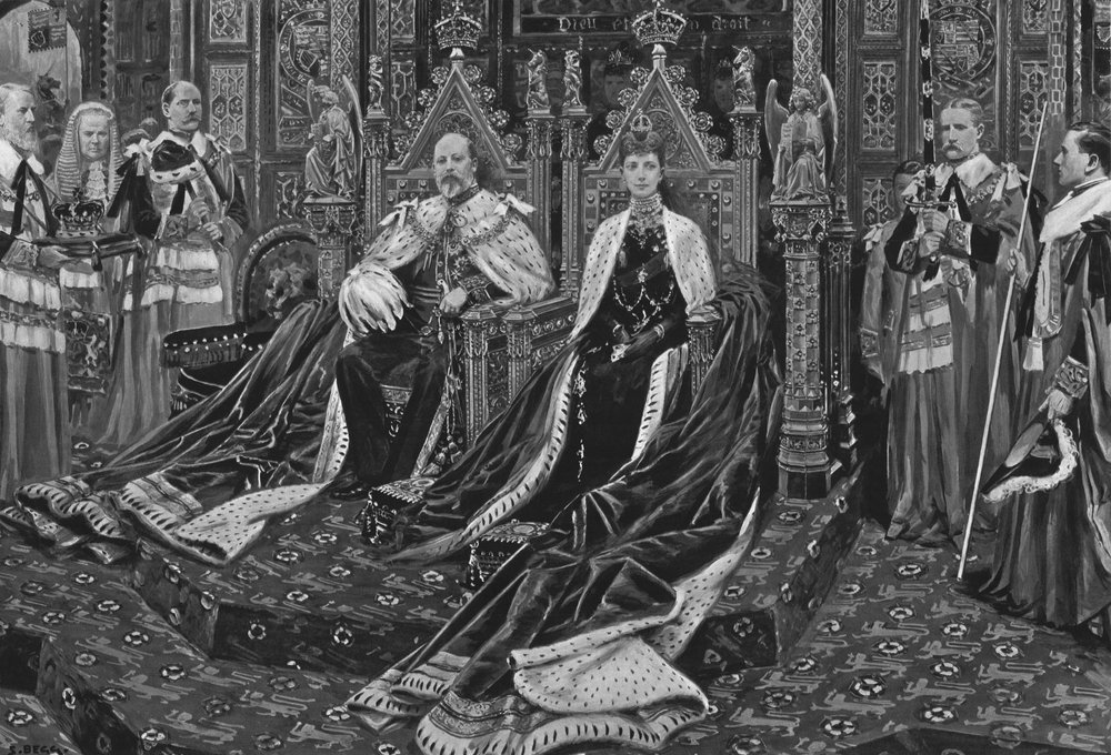 King Edward VII and Queen Alexandra at the Opening of His Majesty's ...