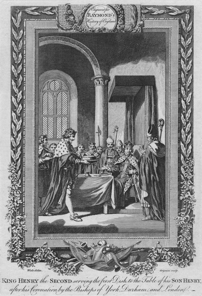 King Henry the Second Serving the First Dish to the Table of His Son, c1787