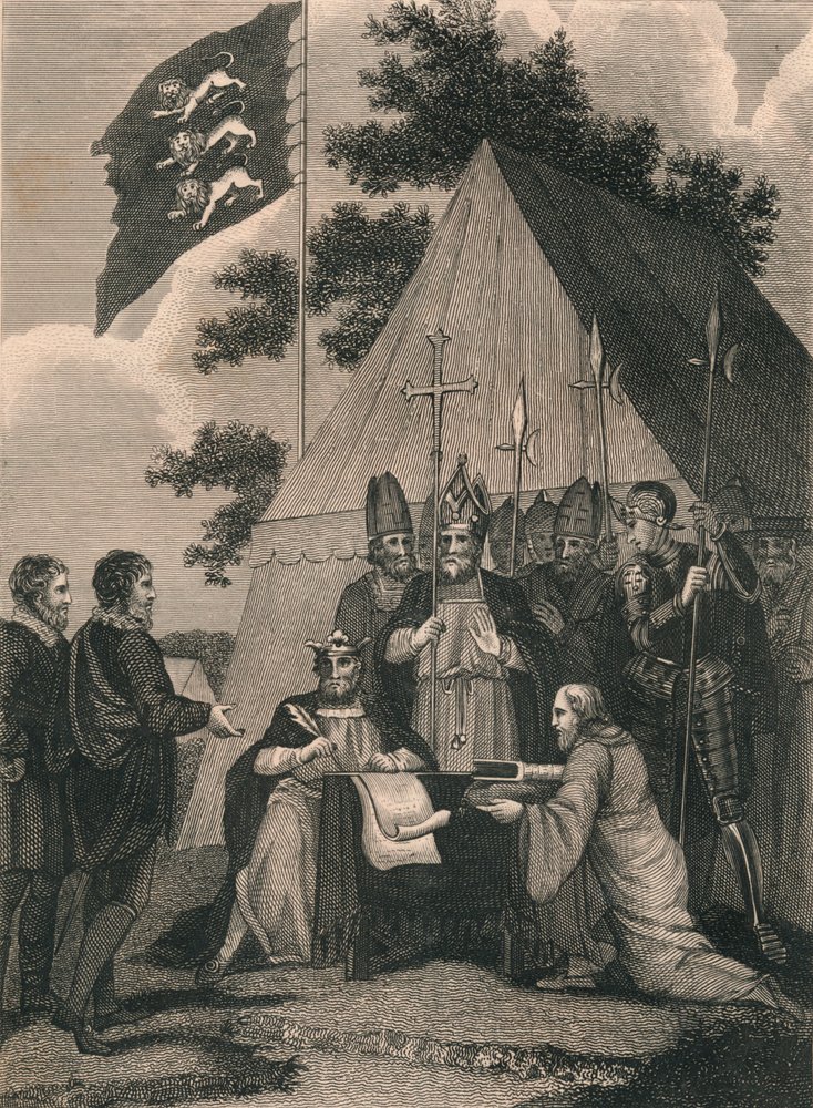 Magna Carta Signed by King John, 1215, c19th century