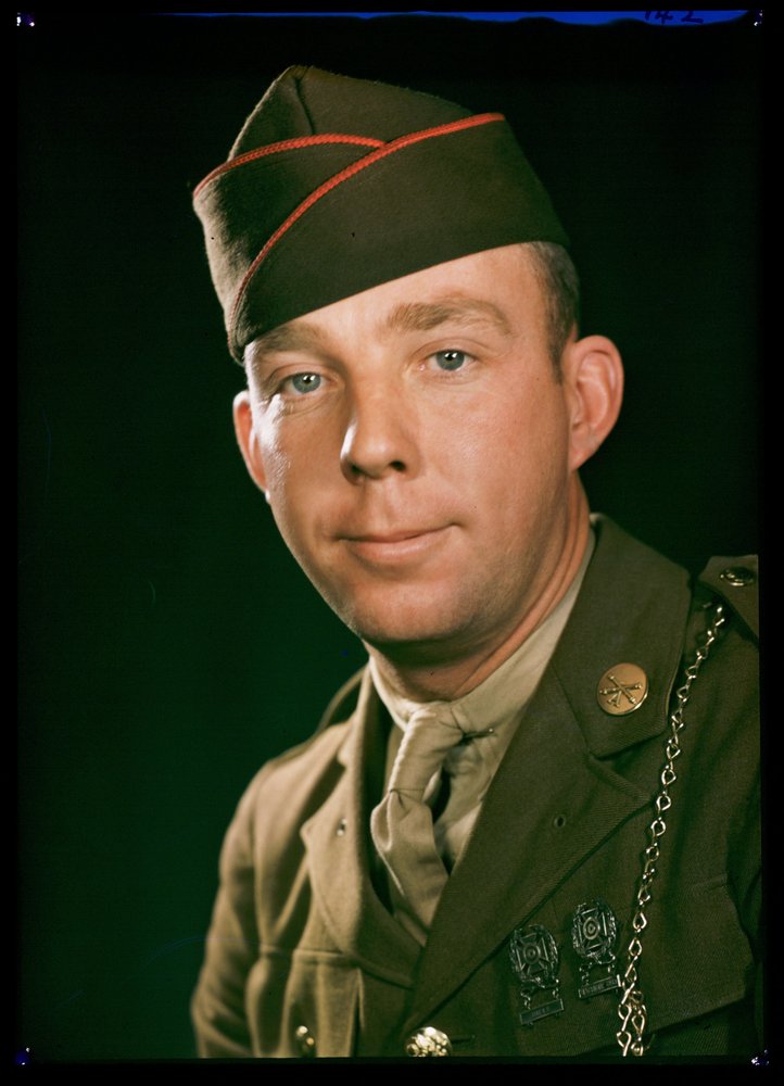 Portrait of Sergeant Everitt of the United States Army, c 1944