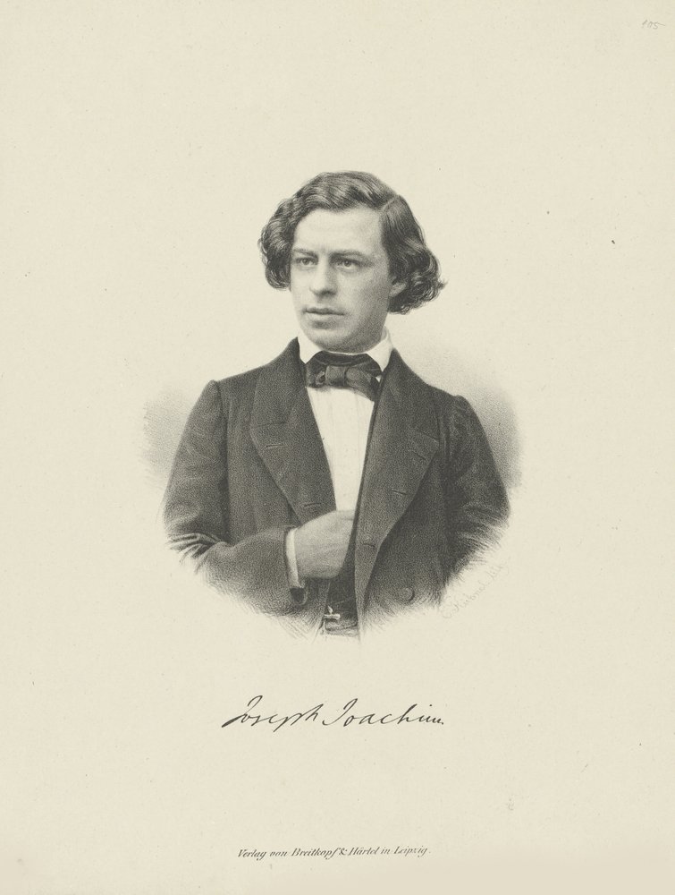 Portrait of the violinist and composer Joseph Joachim