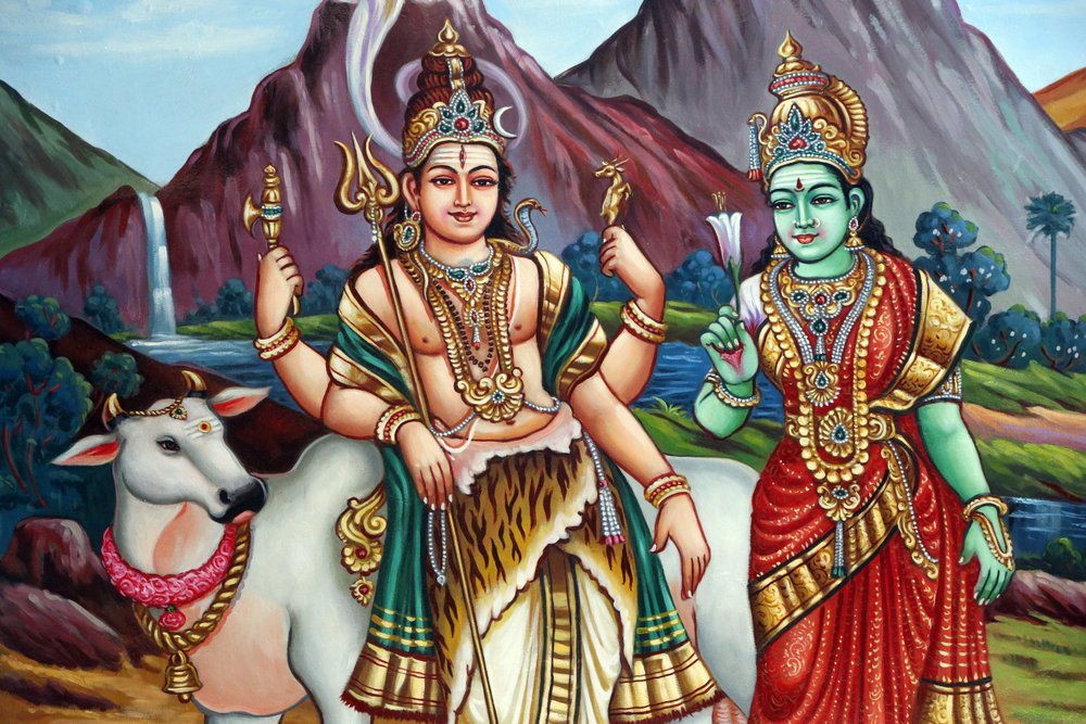 Shiva and Parvati, Sri Vadapathira Kaliamman Hindu Temple, Singapore