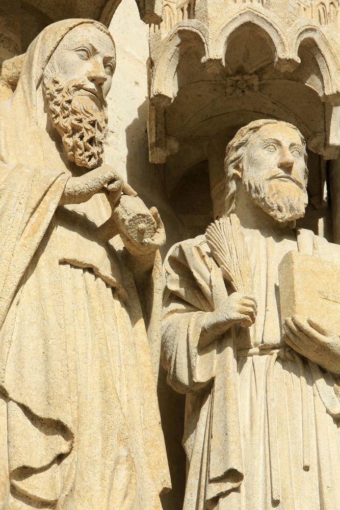Statues in the Splay and the Left Sidewall of the Central Portal ...