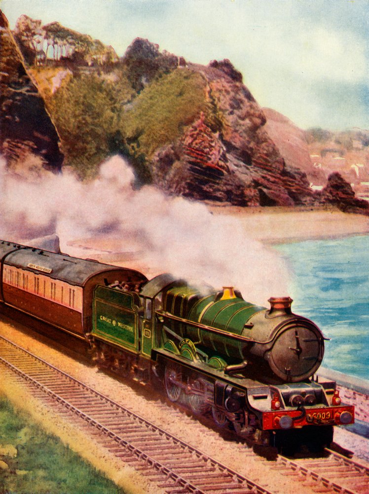 The Cornish Riviera Express drawn by a King class locomotive