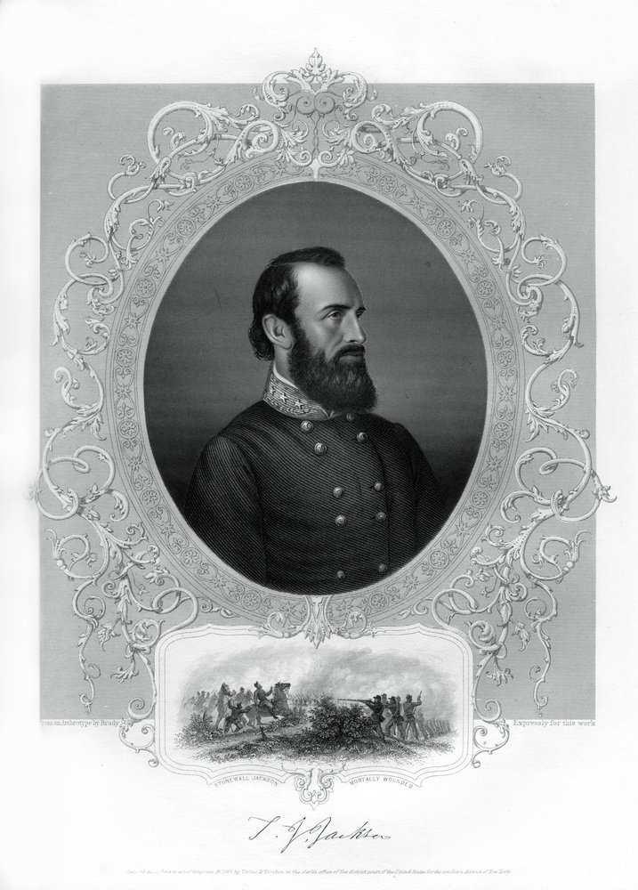 Thomas Jonathan Stonewall Jackson, Confederate general during the ...