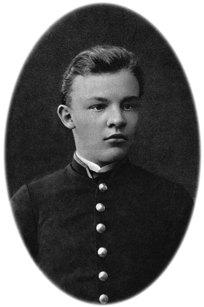 Vladimir Ulyanov Lenin as a grammar school pupil, Simbirsk, Russia, 1879
