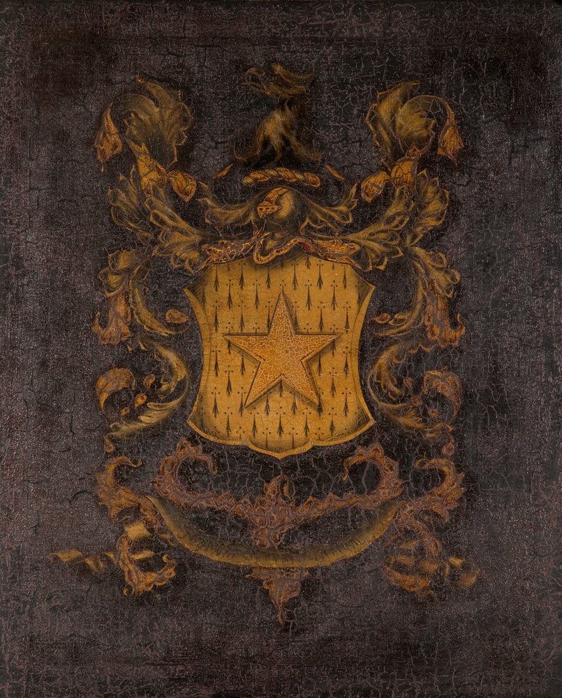 Hoyle Coat of Arms by Unbekannt Unbekannt: Fine art print