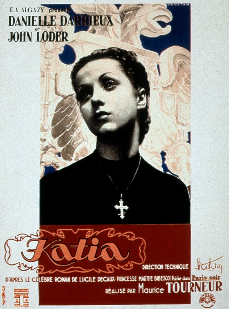 Poster for the movie Katia directed by Maurice Tourneur with Danielle Darrieux 1938
