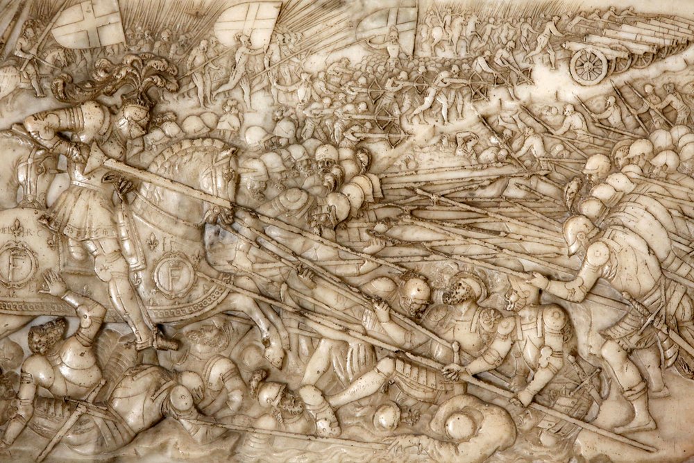 Depiction of the Battle of Marignano in 1515 by Unbekannt