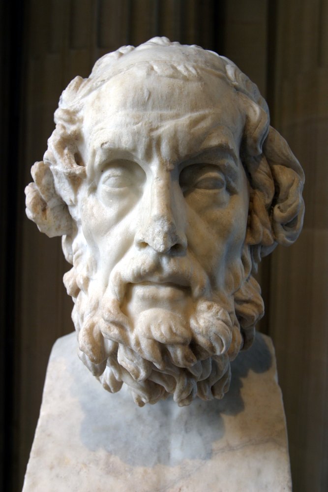 Imaginary Portrait of Homer, Roman Work from the 2nd Century AD. Musee ...
