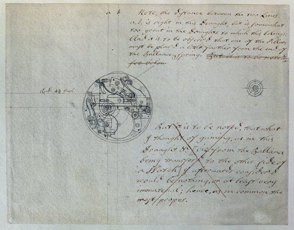John Harrison's design for the 'lesser watch' mentioned by him to the ...