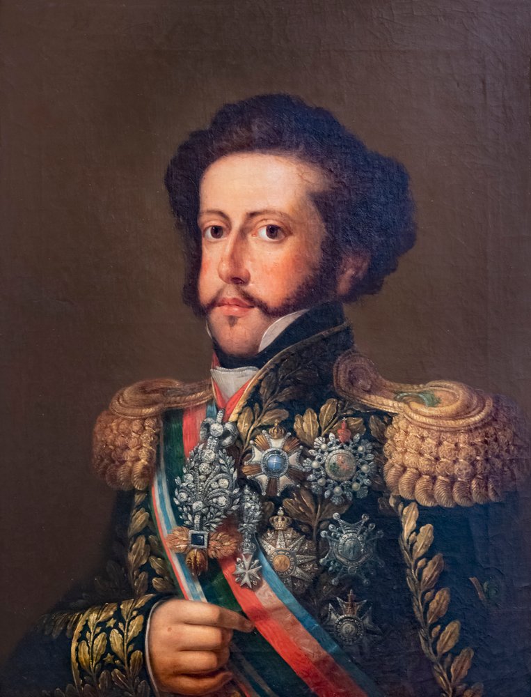 Pedro I of Brazil and IV of Portugal. Portrait. by
