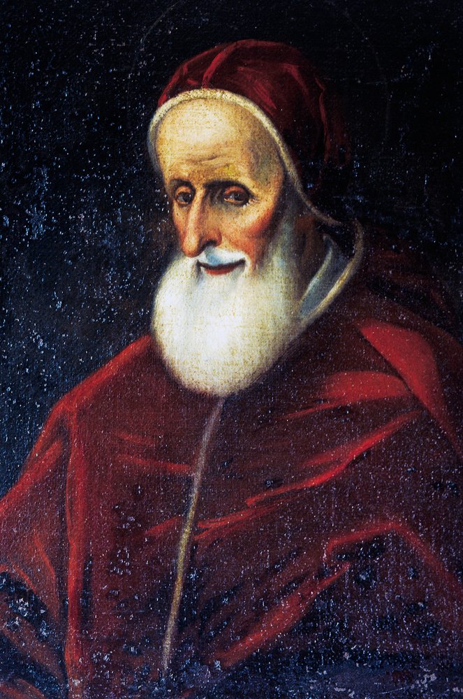 Portrait of Pope Pius V by Benjamin Baud: Fine art print