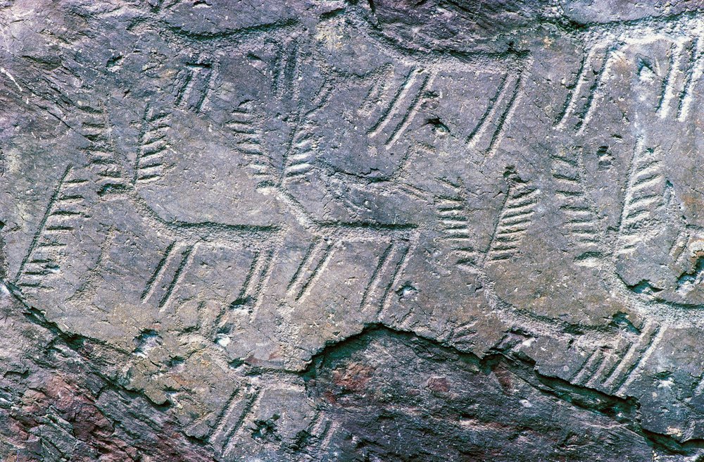 Rock Carvings in the Massi di Cemmo National Archaeological Park, Val ...