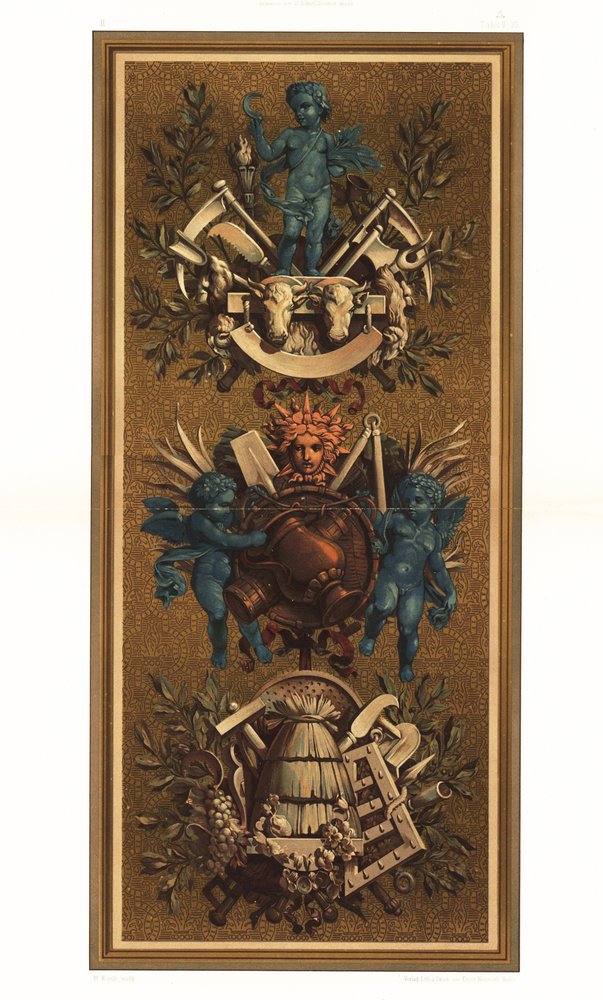 Rococo Wall Panels in the Louvre, Paris