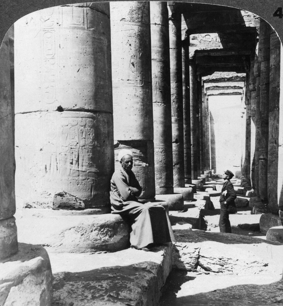 Columns of the Great Temple of Sethos I, Abydos, Egypt