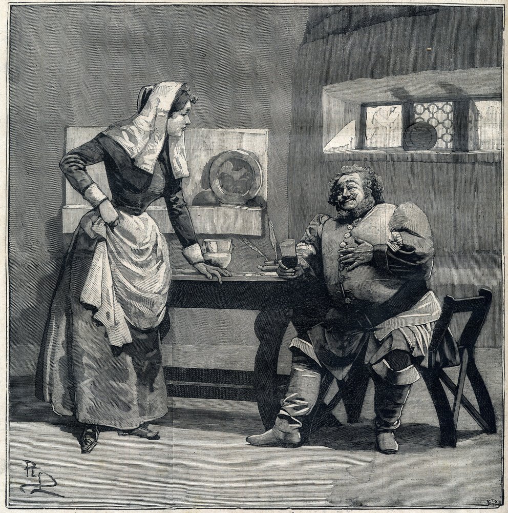 A scene of 'Falstaff' from the Opera eponym by Giuseppe Verdi was ...