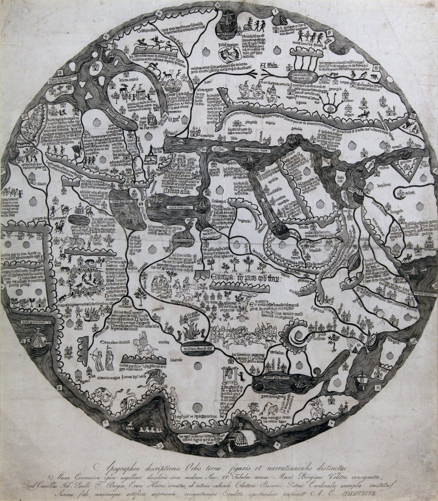 Borgia World Map by Unknown Artist: Buy fine art print
