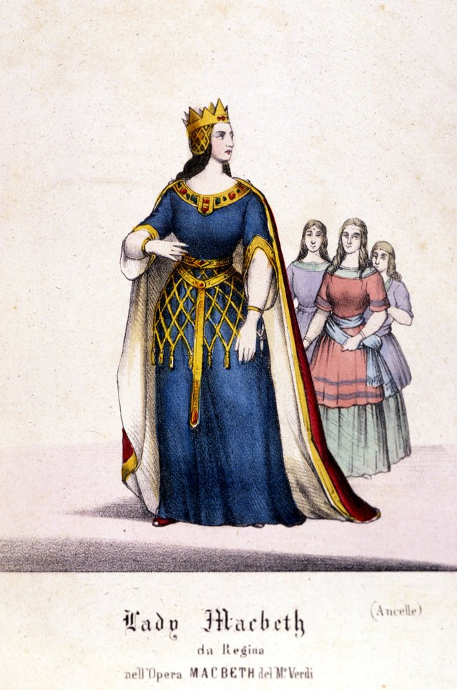 Character of Lady Macbeth in the opera 'Macbeth' by Giuseppe Verdi ...