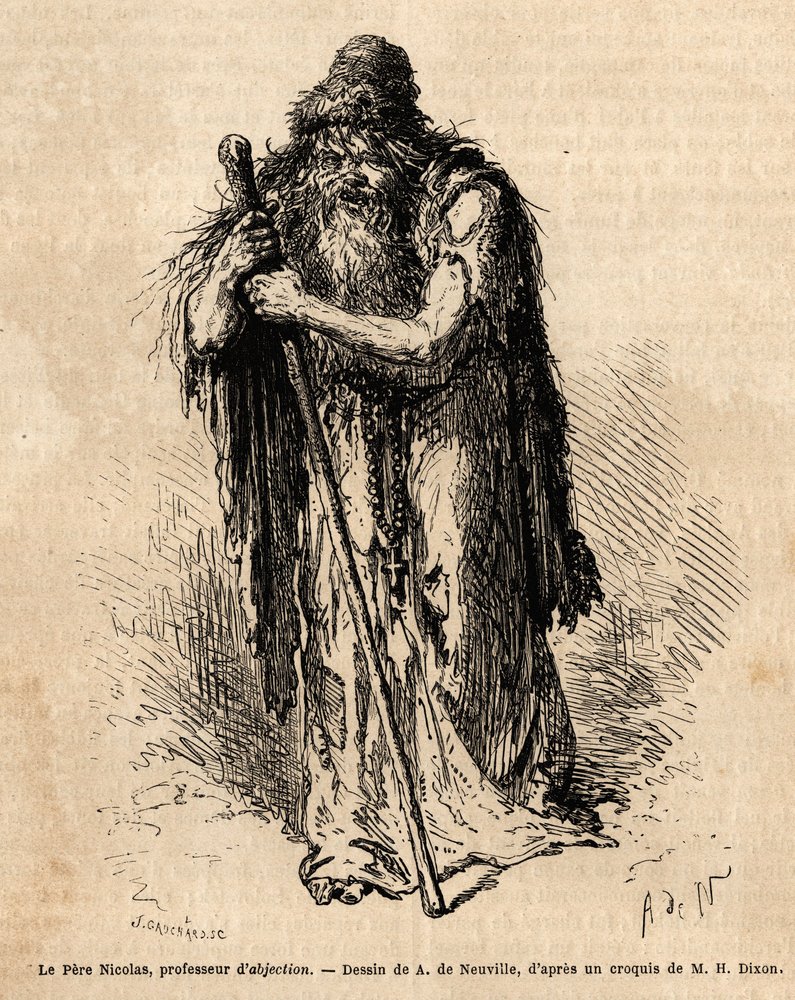 Father Nicholas, hermit monk of Solovetsk, known for his asceticism and ...