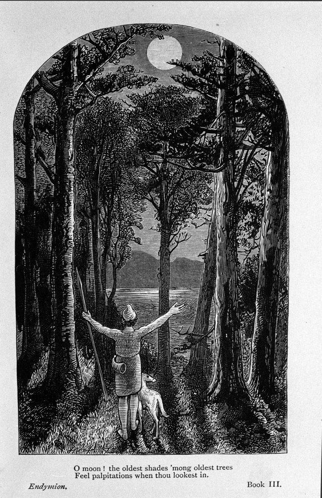 Illustration for 'Endymion' by the poet John Keats, 19th century