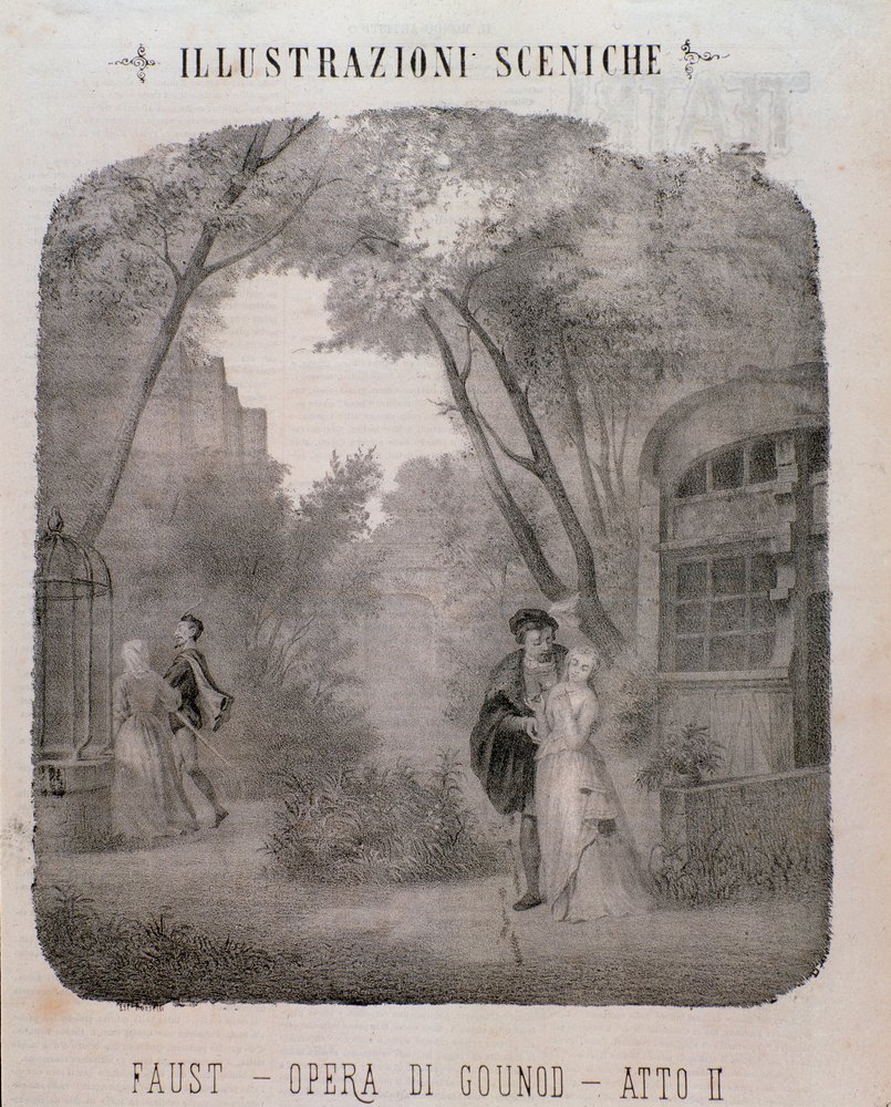Illustration for the Second Act of Faust by Unknown artist