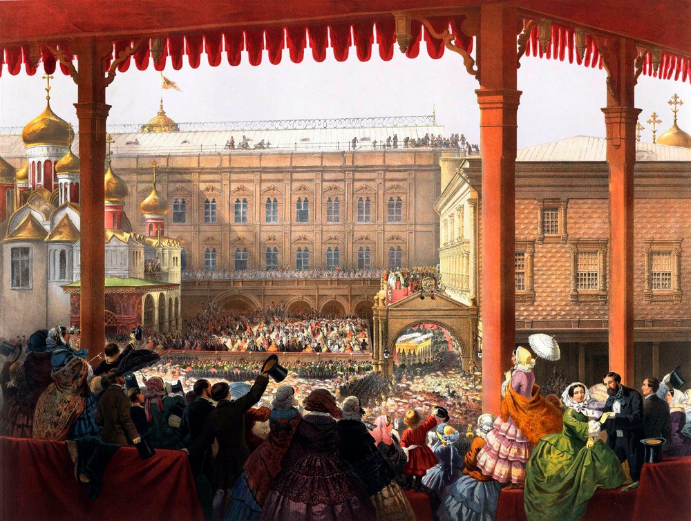 The Coronation of Emperor Alexander II on 18/02/1855, View of the Crowd