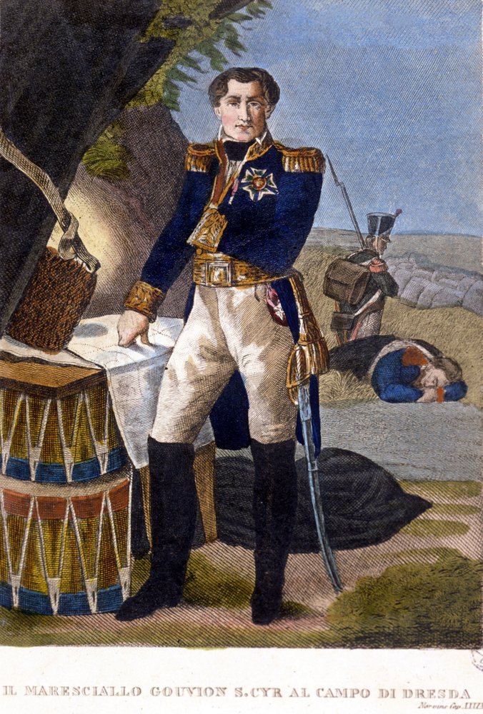 Marshal Laurent Marquis de Gouvion Saint Cyr at the Battle of Dresden ...