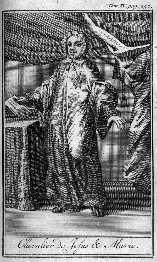 Orders of Knight. Knight of Jesus and Mary in Italy in the 17th century ...