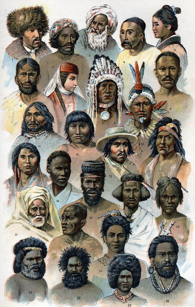 Physiognomy and shape of the head of foreign human races. The new ...