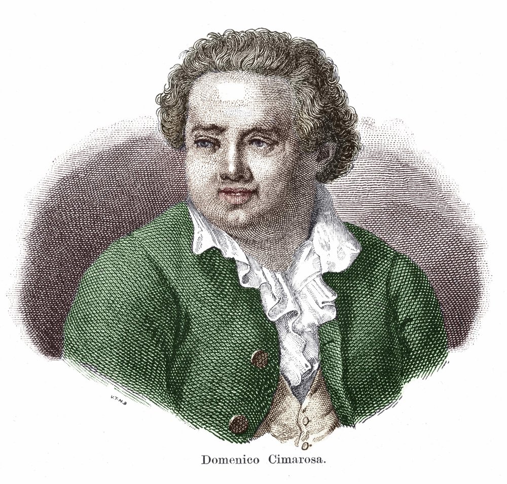 Portrait of Domenico Cimarosa (1749 -1801), Italian composer.