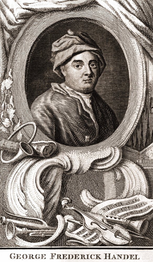 Portrait of George Frederick Handel (Georg Friedrich Handel)
